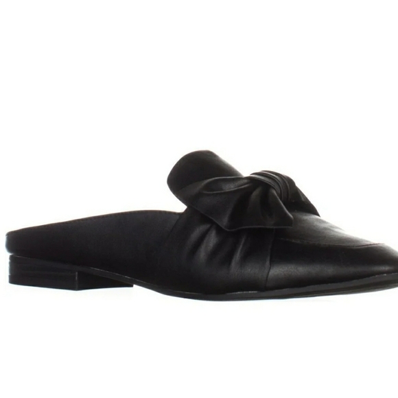 indigo road | Shoes | Nib Indigo Road Black Bow Mule Slides Flats ...
